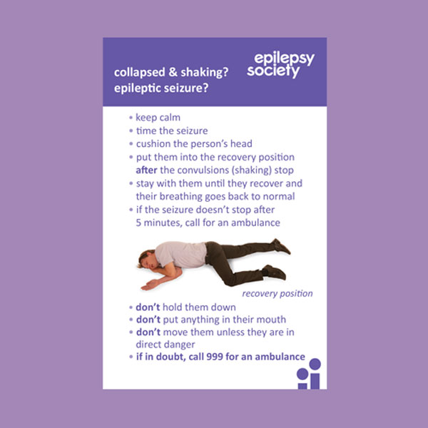 First aid card | Epilepsy Society